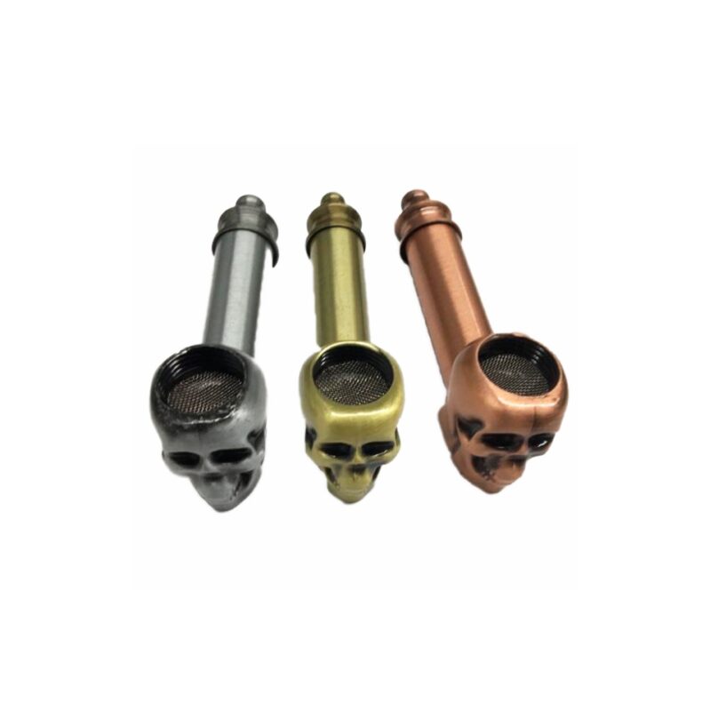 Pipa Metal Calaveras – Natales Growshop